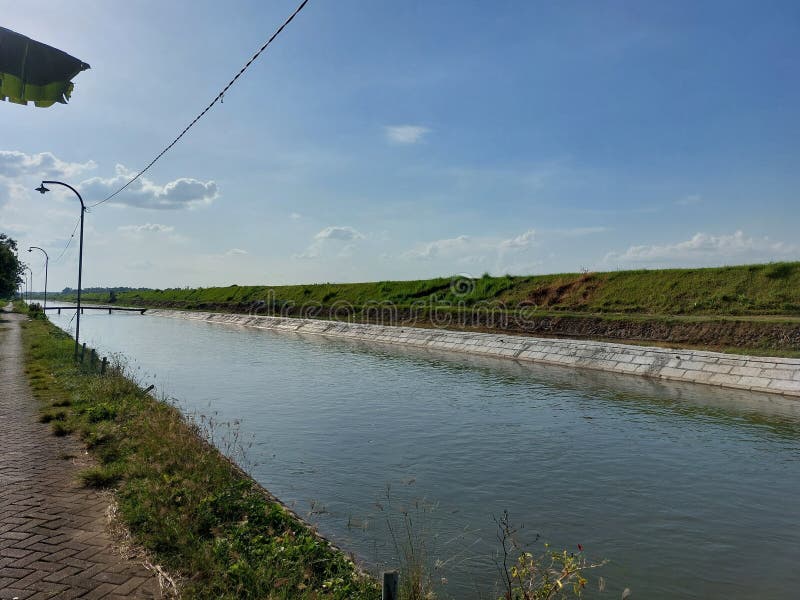 Calm River Under the Hot Sun Stock Photo - Image of weather, river ...