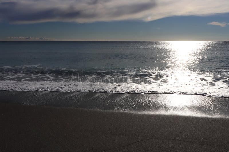 Calm sea beach stock photo. Image of sunshine, shore - 181552850
