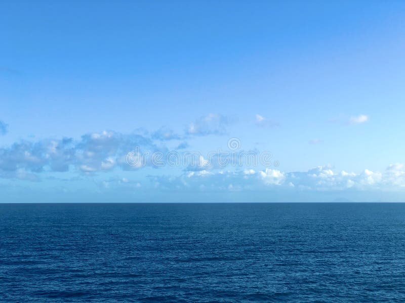 Calm sea and clear sky stock photo. Image of peace, clean - 173891932