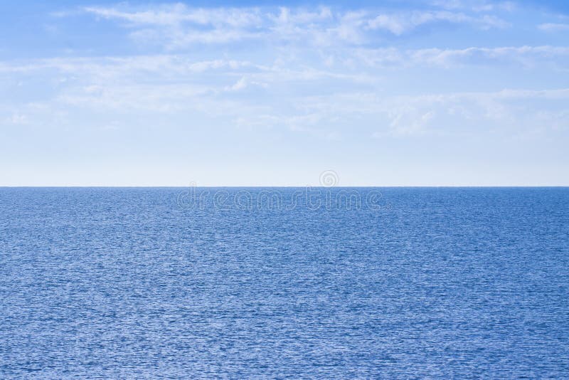 Calm Sea with Clear Sky in Background - Concept Image with Copy Space ...