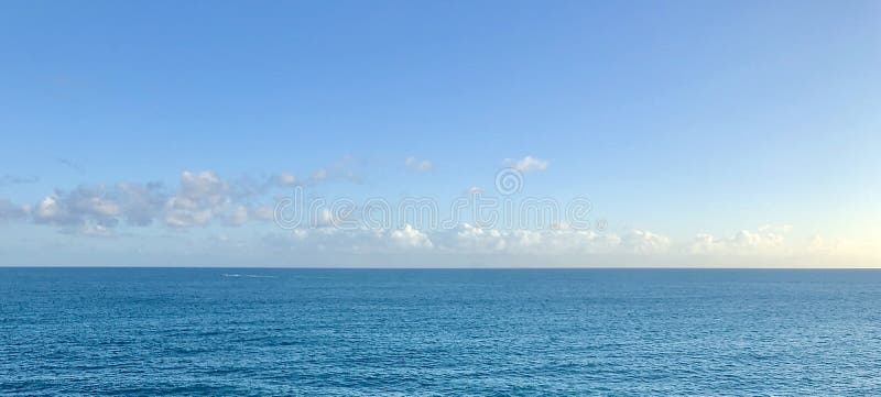 Calm sea and clear sky stock photo. Image of environment - 173892618