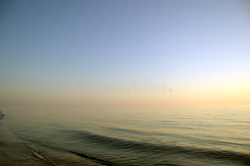 Calm Sea in the Evening, Clear Sky Stock Image - Image of dream ...