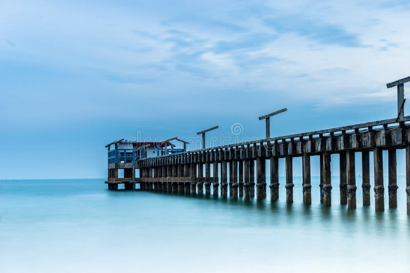 Calm Sea Jetty stock photo. Image of blue, calm, nature - 90664942
