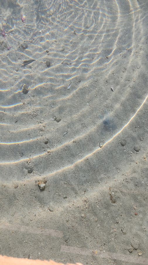 Calm sea and tiny waves stock image. Image of wave, sand - 244328265