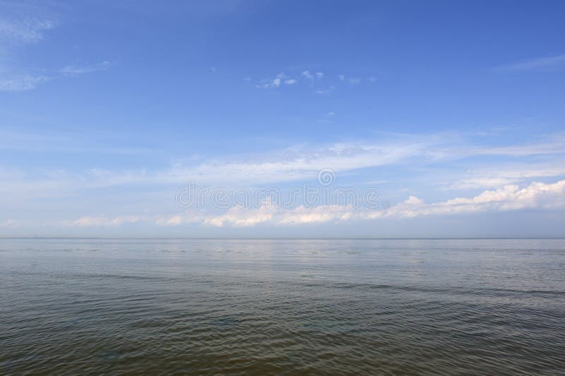 Calm Sea under Blue Sky stock image. Image of picturesque - 75548589
