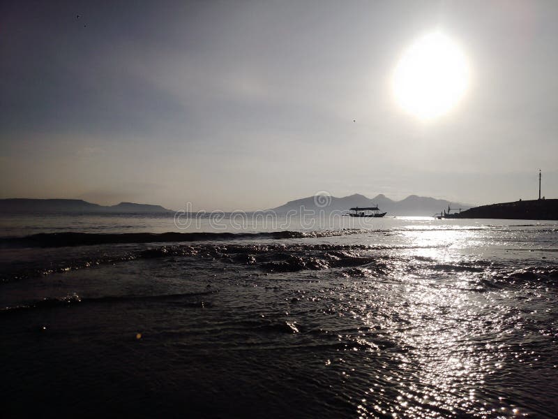 Calm Sea Water on the Beach in Banyuwangi Stock Photo - Image of ocean ...