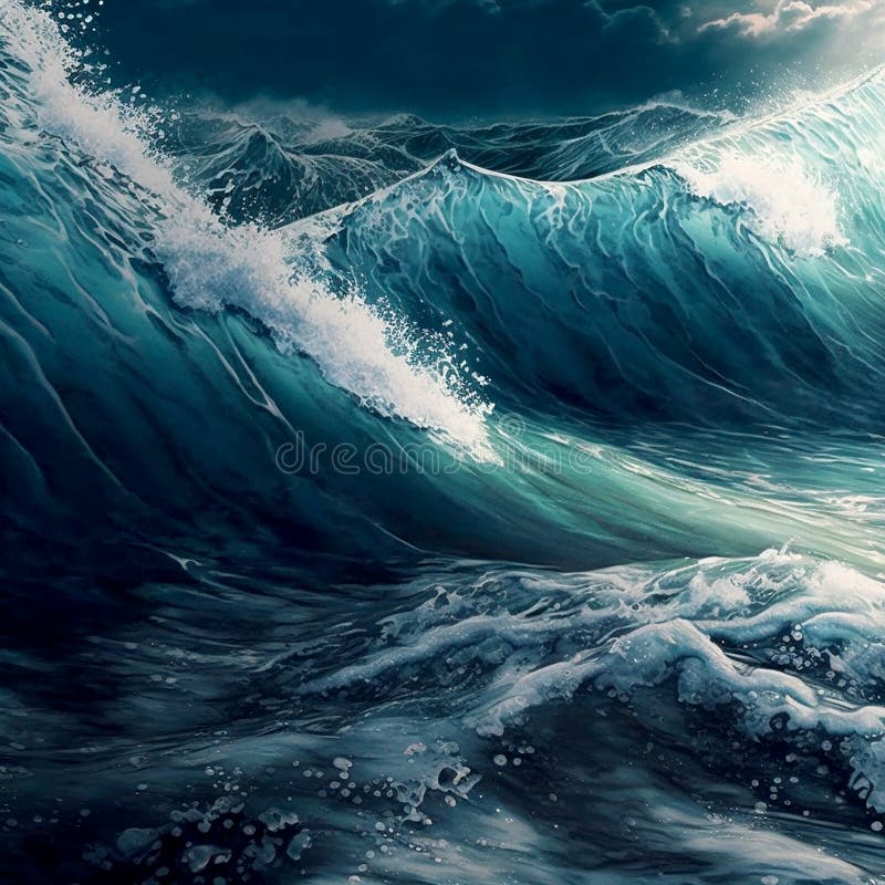 Calm sea water wallpaper2 stock illustration. Illustration of surfing ...