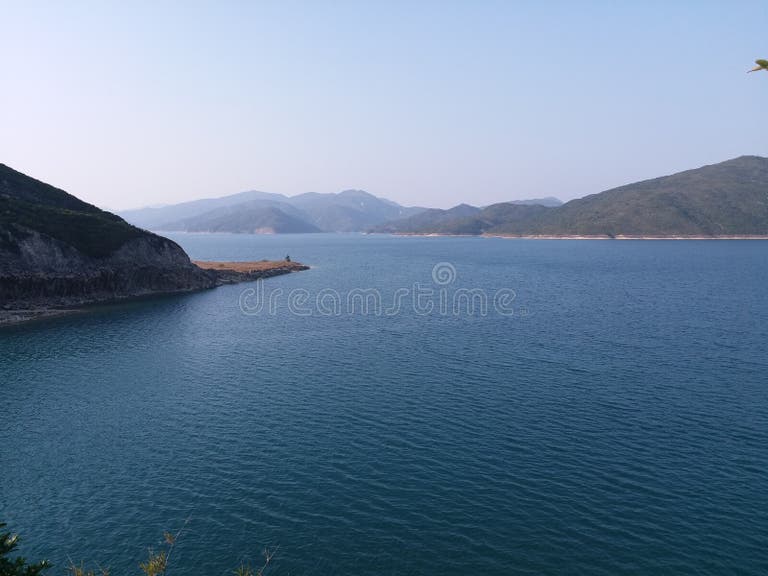 Calm sea without waves stock photo. Image of channel - 266377176