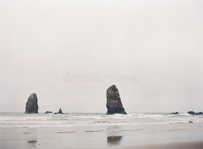 Calm Seascape with Big Rocks Stock Image - Image of ocean, seascape ...