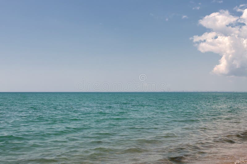 Calm Seascape with Cloudy Sky Stock Image - Image of cloudy, outdoor ...