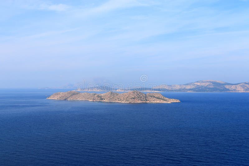 Calm Seascape with Cloudy Sky Stock Image - Image of cloudy, outdoor ...