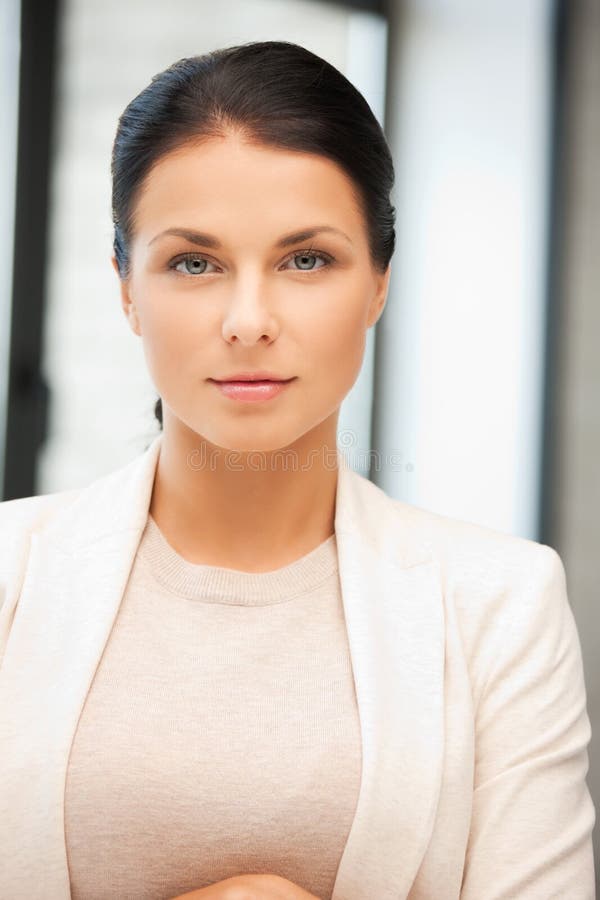 Calm and serious woman stock image. Image of cute, attractive - 39835919