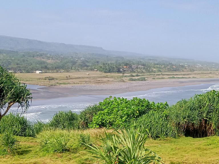 The Calm Side of Southern Java Coast Stock Image - Image of beaches ...