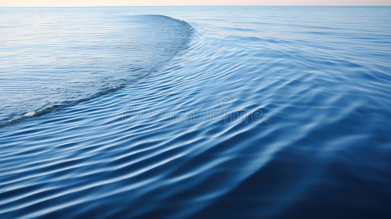 Calm simple water waves stock illustration. Illustration of motion ...