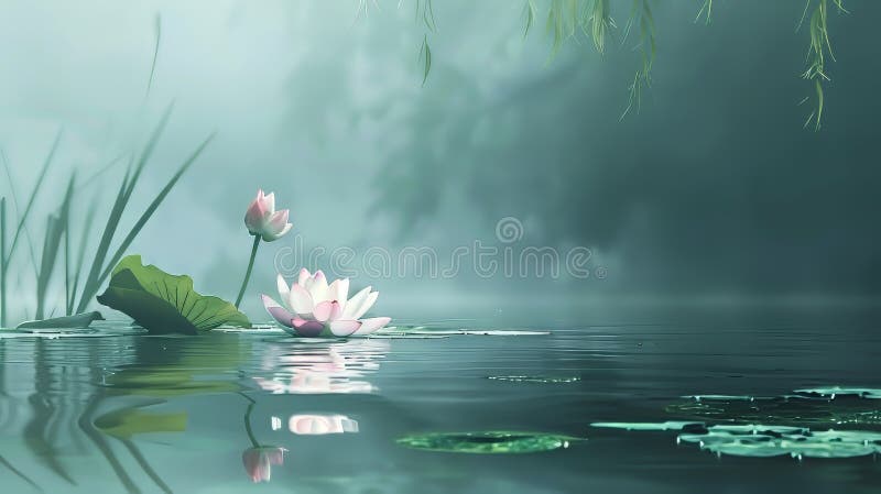 Calm and Soothing Backdrop with Room for Adding Your Own Design ...