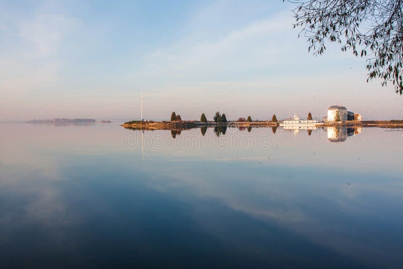 Calm spring morning stock photo. Image of spring, reflection - 66967468