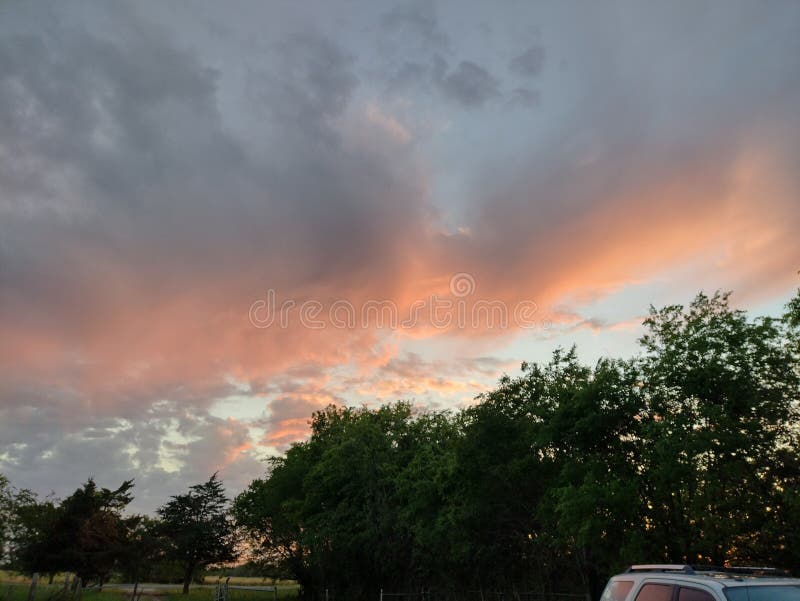 Calm before the storm stock image. Image of sunrise - 227805775