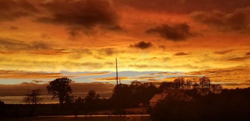 Calm after the Storm stock photo. Image of sunset, calm - 166138018