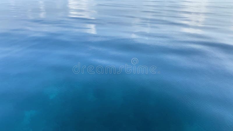 Calm Tranquil Surface of the Sea, Smooth Movement on the Water Stock ...