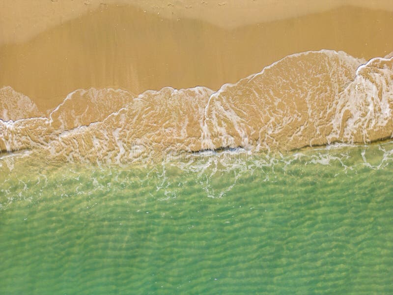 Calm Tropical Ocean Waves on the Sand Stock Photo - Image of ripple ...