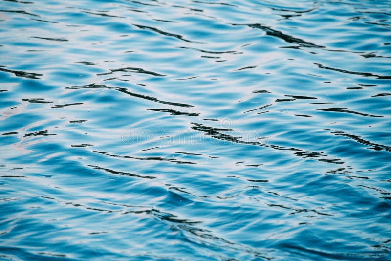 Calm Water Ripple Surface Natural Blue Background Stock Photo - Image ...