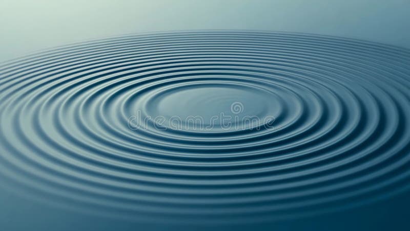 Water Ripples Creating Circular Patterns on a Calm Surface Stock ...