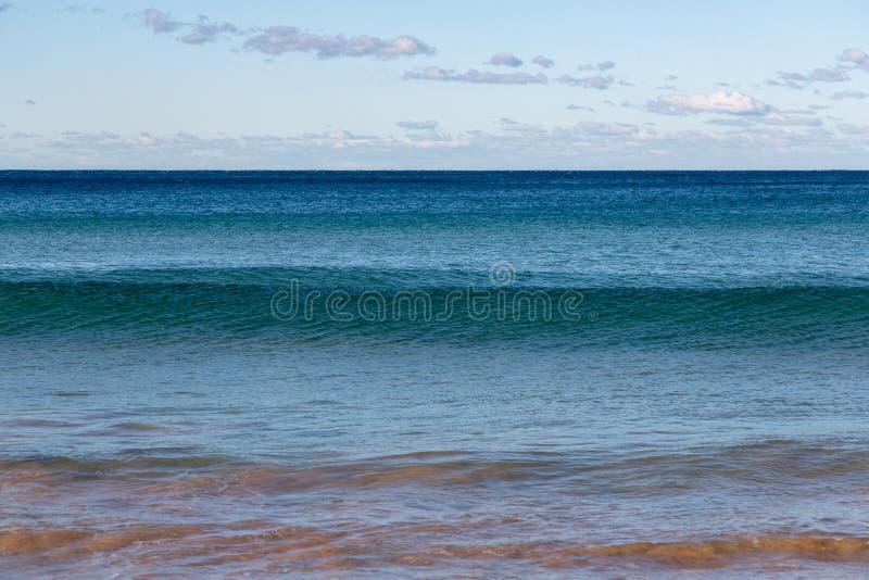 Calm Water Surface with Small Waves on Manly Beach Stock Photo - Image ...