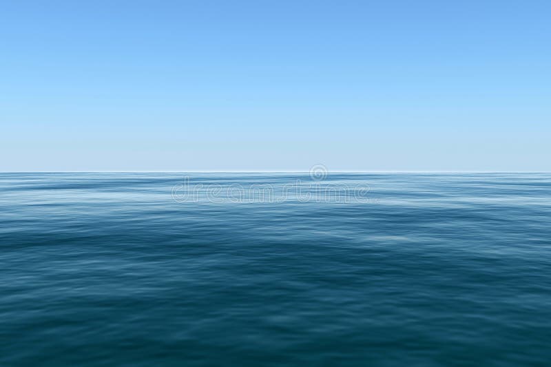 Calm Waters with Clear Skies Stock Photo - Image of clear, horizon ...