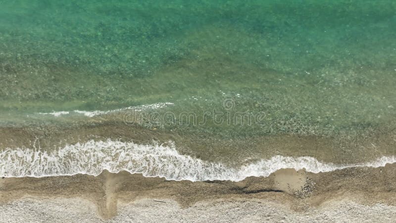 Calm Waves of Ocean Vertical View Stock Video - Video of vertical ...