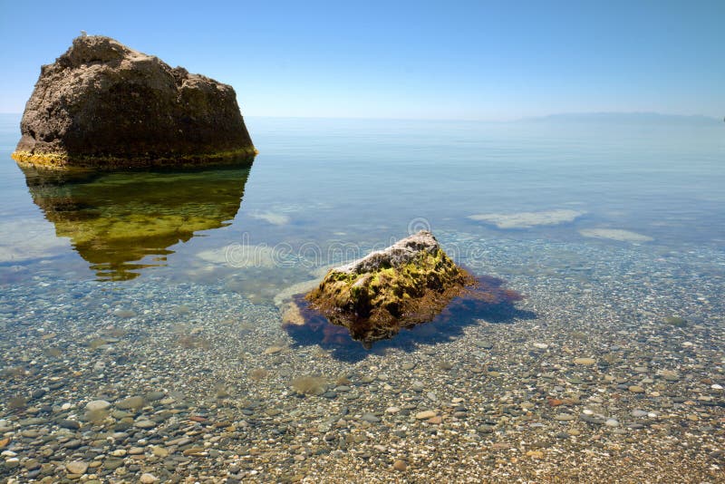 Calma sul Mar Nero fotografia stock. Immagine di calma - 2581286