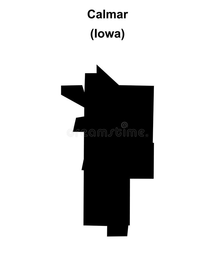 Calmar Outline Map Stock Illustrations – 2 Calmar Outline Map Stock ...