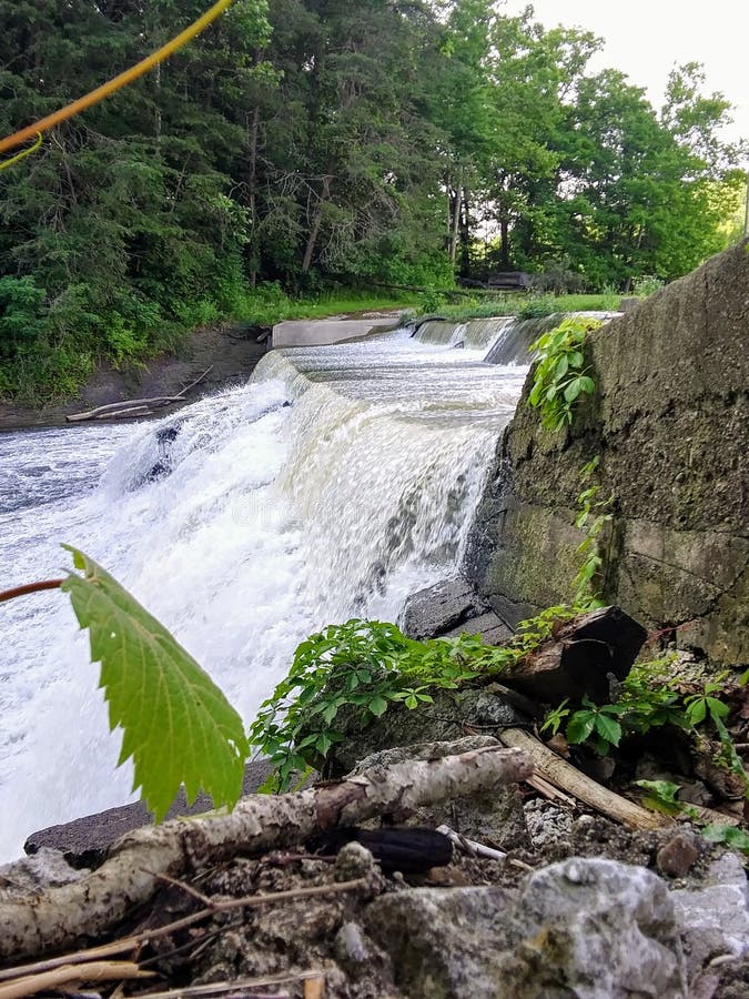 Calmed rage stock image. Image of waterfall, rage, lake - 161127633