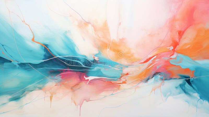 Calming Abstract Artwork Immerses in Aesthetics Stock Illustration ...