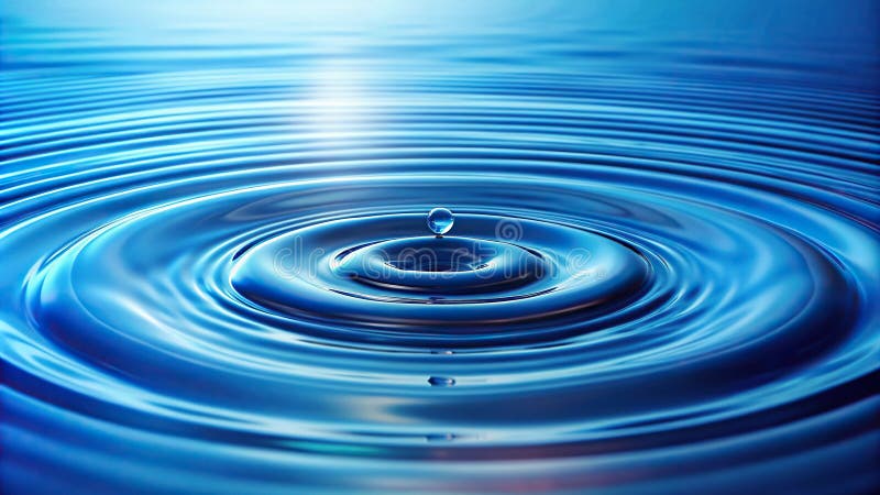 Calming Abstract Background with Blue Ripple Effect - Generative AI ...