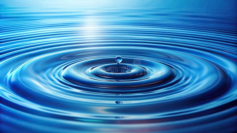 Calming Abstract Background with Blue Ripple Effect - Generative AI ...