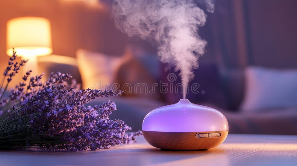 Calming Aromatherapy Diffuser Releasing Soothing Lavender Scent for a ...