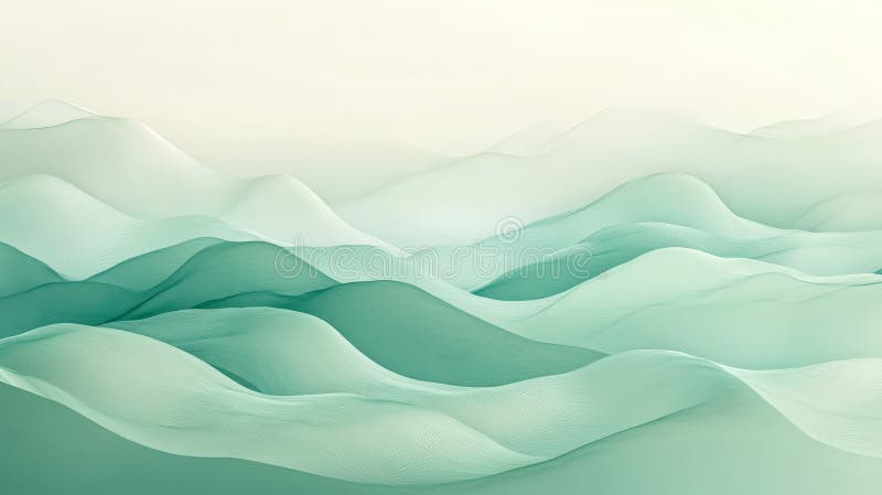 A Calming Background Featuring Fluid Gradient Waves Transitioning from ...