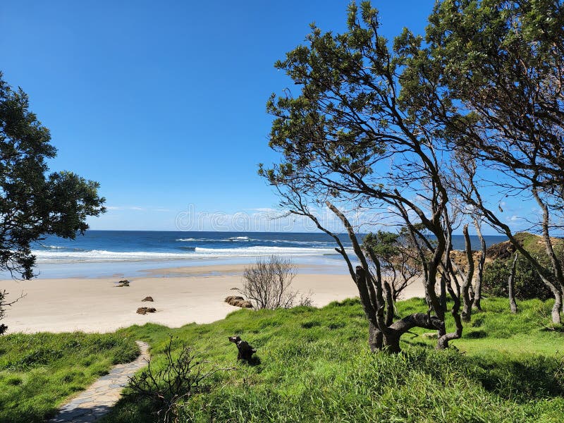 Calming beach views stock image. Image of landscape - 243690703