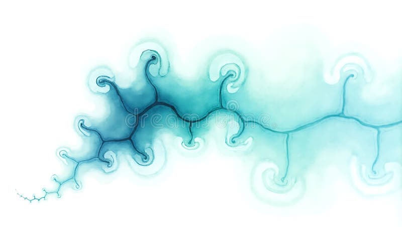 A Calming Blue Design Featuring Organic, Flowing Wave Patterns that ...