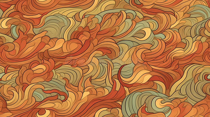 Calming Color Fabric Pattern Design Stock Illustration - Illustration ...