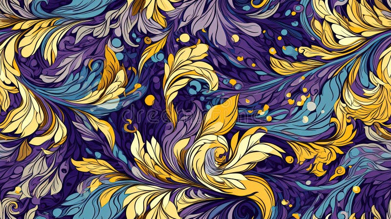 Calming Color Fabric Pattern Design Stock Illustration - Illustration ...