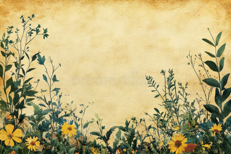 Calming Herbal Background Featuring Various Plants Herbs Ideal Wellness ...