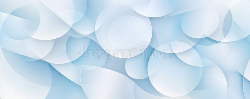 A Calming Light Blue and White Geometric Pattern with Circular Shapes ...