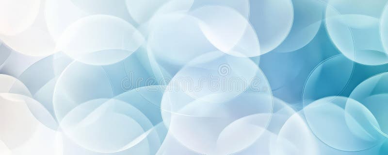 A Calming Light Blue and White Geometric Pattern with Circular Shapes ...