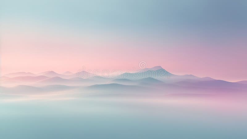 Calming and Minimalist Background Featuring a Gradient of Soft, Pastel ...