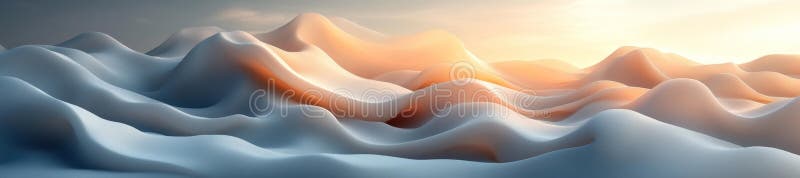 Soft Gradient Waves in Neutral Tones with Geometric Abstract Design ...