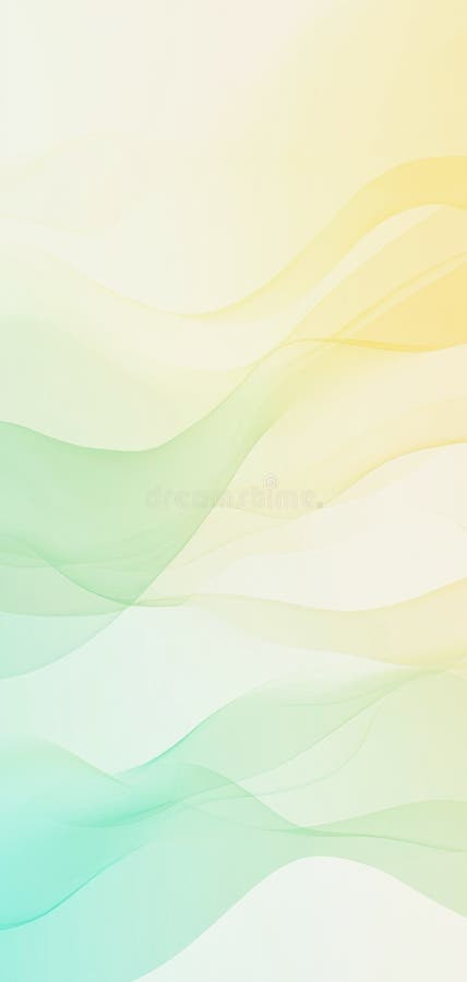 A Calming Pastel Yellow and Soft Green Sky for a Peaceful Sunrise ...