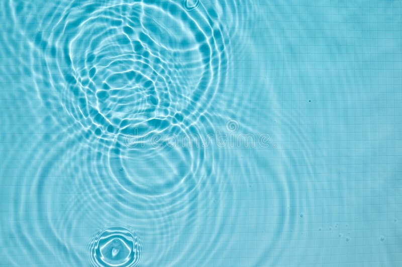 Calming Ripples in a Clear Blue Swimming Pool Stock Photo - Image of ...