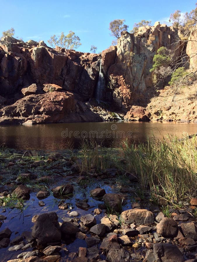 Calming river waterfall stock photo. Image of fresh, blue - 78145074