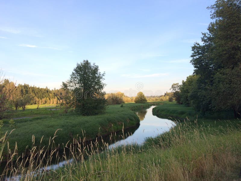 Calming River stock photo. Image of river, washington - 134656596